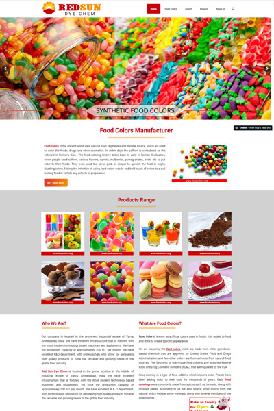 Company Portfolio | SEO and Website Design | Food Industry | vi1.in